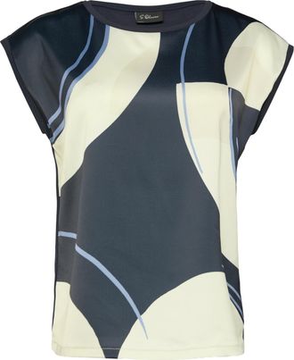 s.Oliver Black Label s.Oliver Black Label Damen 2164500 Blusenshirt AOP, Navy, 44