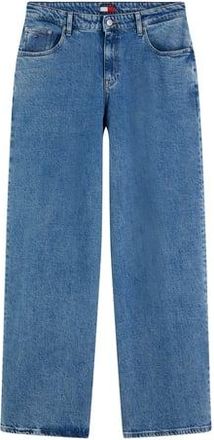 Tommy Hilfiger Jeans droit en coton m&eacute;lang&eacute;