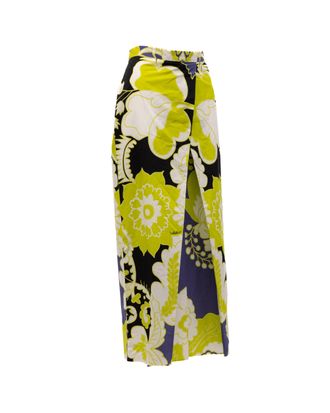 Valentino Garavani Floral-Print Skirt - Black
