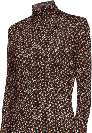Paco Rabanne Floral Stretch Jersey Maxi Dress - Multicolor