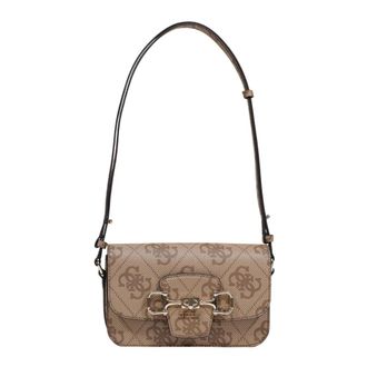 Guess Janie Logo Cnvrtbl Xbody Flap - - Bags - Damen - Beige - ONE SIZE