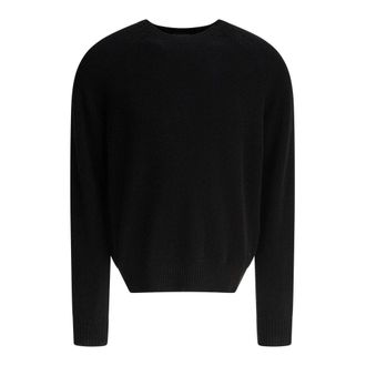 Tom Ford Kaschmir Lammwolle Rundhals Pullover - - Knitwear - Herren - Schwarzk - 3XL