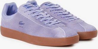 Lacoste Leder- und Baumwoll -Turnschuhe gemischt - Violett