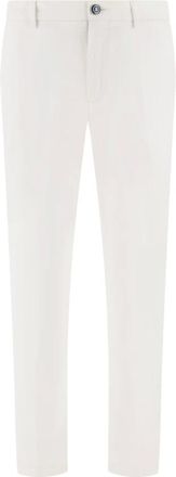 Boggi Milano Homme, Pantalons, Blanc, Taille: W36 Pantalon en Coton Stretch