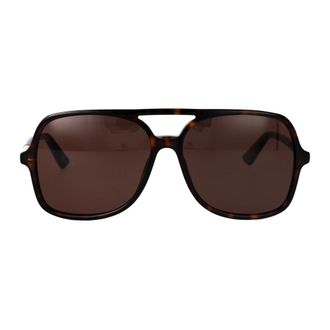 Chlo&eacute; Femme, Accessoires, Brun, Taille: 57 MM Lunettes de soleil aviateur Ch0364S