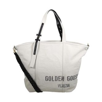 Golden Goose Femme, Sacs, Beige, Taille: ONE Size Sac de magasinage en toile avec impression Tye Dye