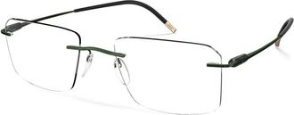 Silhouette unisex, Accessoires, Vert, Taille: 56 MM Purist 5561 Optical Frame