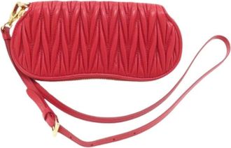 Miu Miu Pochette Pre-owned - Femme - Pre-owned - Rouge - Taille: ONE Size