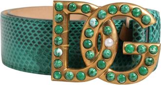 Dolce & Gabbana Femme, Accessoires, Vert, Taille: ONE Size Ceinture