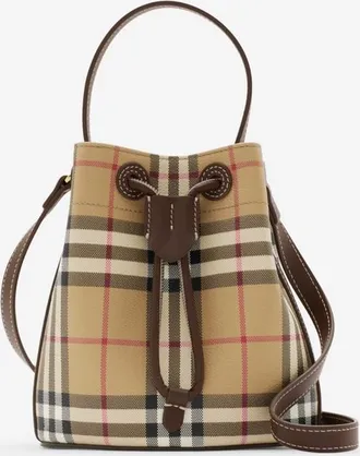 Burberry Mini sac seau Check