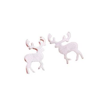 Generic Boucles doreilles cerf pour Femmes Filles Cadeau Mode d&eacute;claration bijouxTraitement Durable