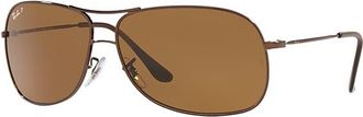 Ray-Ban Rb3267 Sonnenbrillen Braun Fassung Braun Glas Polarisiert 64-13