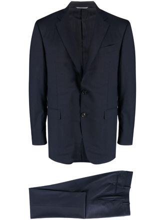 Canali Einreihiger Anzug - Blau