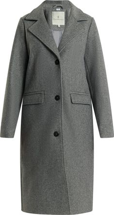 Dreimaster Dreimaster &Uuml;bergangsjacke in Wolloptik Damen grau melange