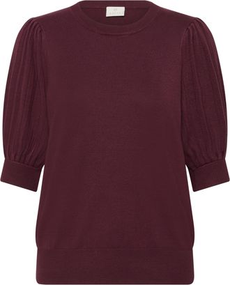 Kaffe Strickpullover KAlone M, Windsor Wine M