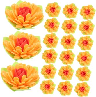 Valiclud 50 St&uuml;ck Aromatherapie Blumen Diffuser Ersatz PE Schaumblumen Gelb f&uuml;r Duft&ouml;l Diffuser Wohnzimmer Badezimmer Schlafzimmer B&uuml;ro Dekoration