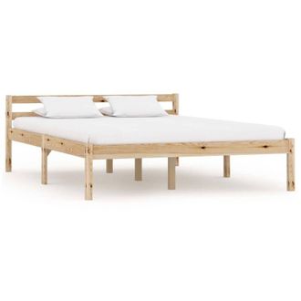 vidaXL Vidaxl - Cadre de lit Bois de pin massif 140 x 200 cm