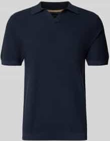 Christian Berg Strickshirt mit Polokragen und V-Ausschnitt