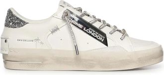 Crime London Femme, Chaussures, Blanc, Taille: 40 EU SK8 Deluxe