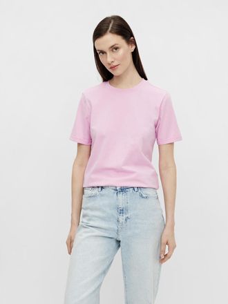 Pieces T-Shirt Ria 17086970 Rosa Regular Fit