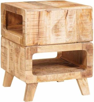 vidaXL Vidaxl - Tables dappoint Marron 40 x 40 x 49 cm bois de manguier massif