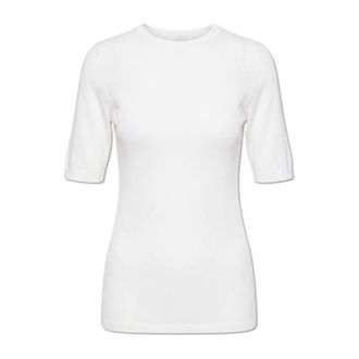 Fabiana Filippi Femme, Pulls, Beige, Taille: 36 FR Top en cachemire &agrave; encolure ras du cou