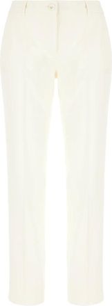 Dolce & Gabbana Femme, Pantalons, Blanc, Taille: 38 FR Slim-fit Pantalons