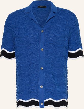 Reiss Reiss Strickhemd Ciro Regular Fit blau