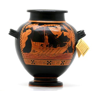 Generic Odysseus & Sirens Stamnos Keramikvase, antikes Griechisches Design, Kopie 480 v. Chr