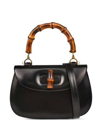 Gucci sac à main en cuir (années 1990-2000) - Noir
