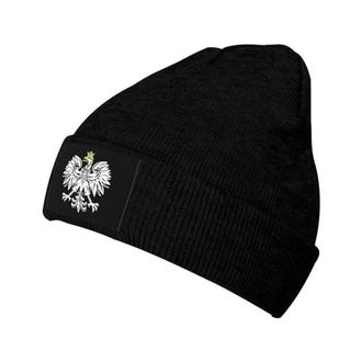 Generic L&eacute;ger Bonnet dhiver Tricot&eacute;, Eagle polonais Polska, Respirant Beanie Hats, Bonnet Hiver Chaud Tricot pour Femme, Ski, Cyclisme