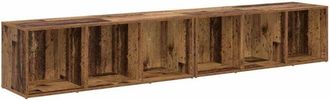 vidaXL TV-Schrank-Set 2 pcs Altholz Holzwerkstoff Vidaxl