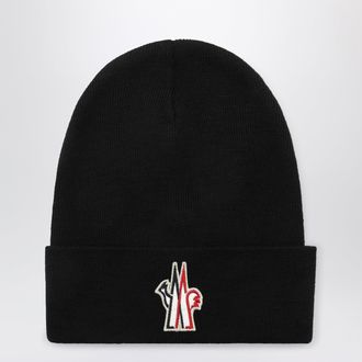 Moncler Schwarze M&uuml;tze aus Wolle