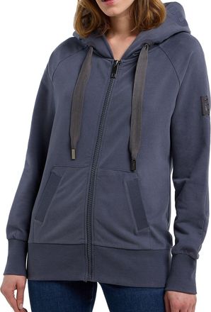 Elbsand Damen Sweatjacke ESKelda Freizeitjacke mit Kapuze 70299-00 Blue Ash (984) S