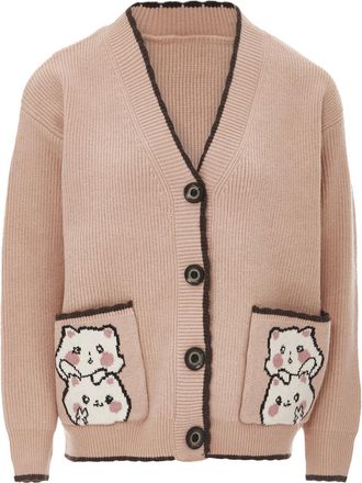 Mymo Strickjacke Frauen rosa