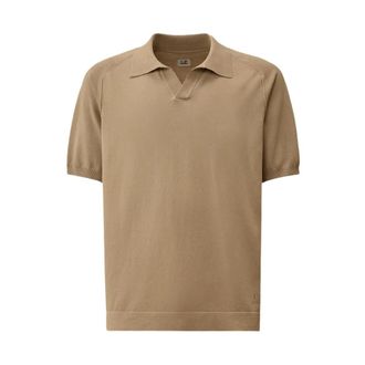 C.P. Company Collar Coton Crepe Mkn104 Polo - - Tops - Herren - Beige - S