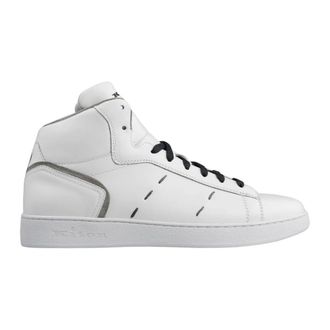 Kiton Homme, Chaussures, Blanc, Taille: 42 1/2 EU Baskets en cuir