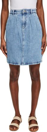 Esprit Damen Rock 052ee1d301, Blue Light Washed, 34W