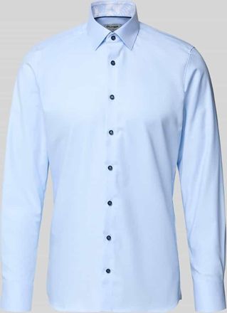 Olymp Level 5 Slim Fit Business-Hemd mit Kentkragen