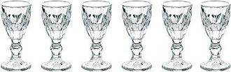 Villa D'Este Home Tivoli Prisma 6er Set Lik&ouml;rgl&auml;ser transparent aus Glas 45ml