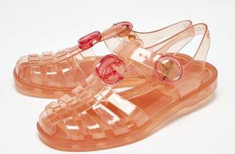 Gucci Orange Plastic Sandals Size 36