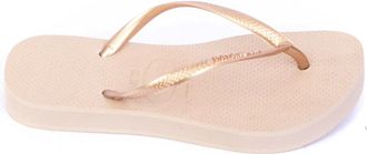 Havaianas Femme, Chaussures, Jaune, Taille: 41 EU Sandales Br&eacute;siliennes Slim Flatform