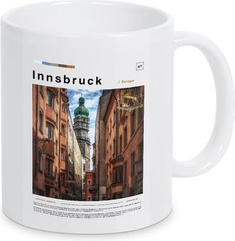 artboxONE Tasse Innsbrucker Zeitungsseite von Paul Rommer - Kaffeetasse Städte