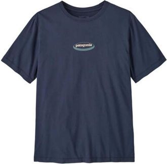 Patagonia Homme, Tops, Bleu, Taille: L 95 Oval Logo T-Shirt