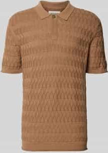 Scotch & Soda Regular Fit Poloshirt mit Strukturmuster