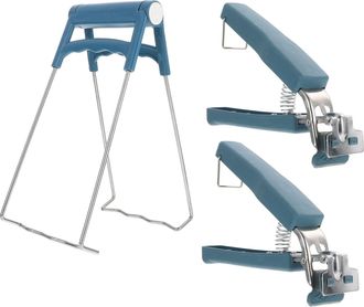 Cabilock Edelstahl Sch&uuml;ssel Clip 3 St&uuml;ck Hot Dish Greifer Zange Zusammenklappbar K&uuml;chensch&uuml;ssel Clip Zum Sicheres Greifen Hei&szlig;er Teller Und Sch&uuml;sseln K&uuml;chenhel