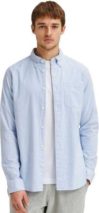 Selected Herren Slhregrick-ox Flex Shirt Ls W Noos, Skyway/Stripes:stripes, 3XL