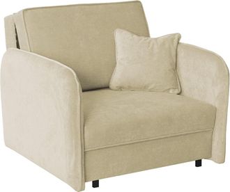 Mirjan24 Sofa Viva Loft I mit Schlaffunktion, Schlafsofa, einsitzer Polstersofa mit Bettkasten inkl. Kissen, Bettsofa Wohnlandschaft Farbauswahl (Run Again 06)