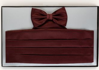 Wilvorst Wilvorst Set: Fliege Und Kummerbund rot