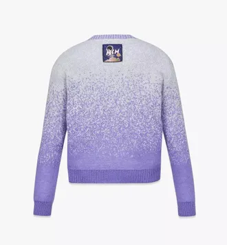 MCM Mohair Jacquard Gradient Sweater - Purple